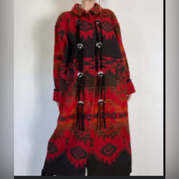 Woolrich | Jackets & Coats | Vtg Woolrich Full Length Aztec Navajo ...